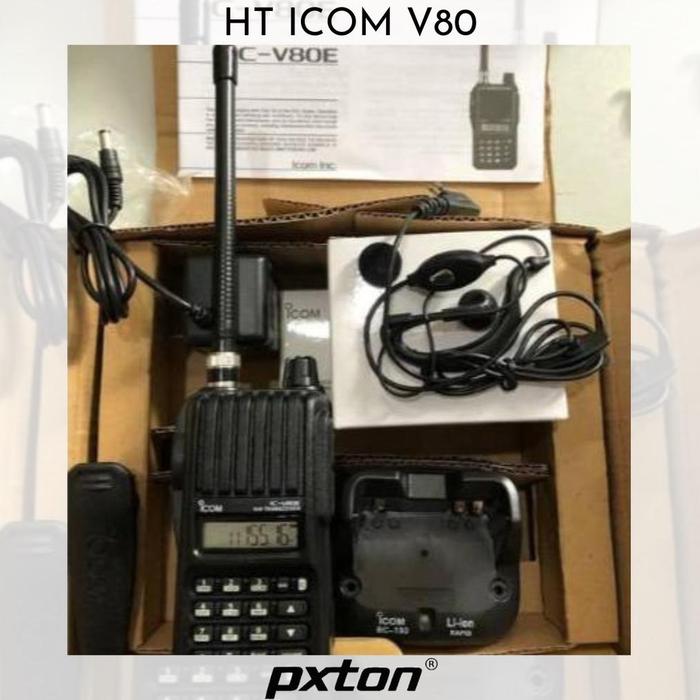 Jual HT Icom V 80 / ICV80 IC-V80 Lithium VHF handy talky V80 ORI - Kota ...