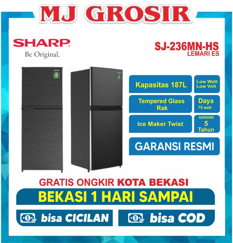 KULKAS SHARP SJ 236 MN-HS / G2HD 198 / DTM-245MME/MPE / 200Y / 235P-ABB ...