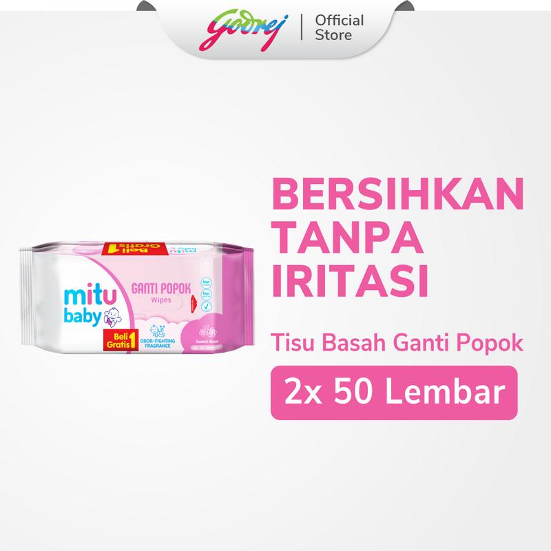 Mitu Baby Tisu Basah Bayi Ganti Popok Pink Sweet Rose - 50s - B1G 1 ...