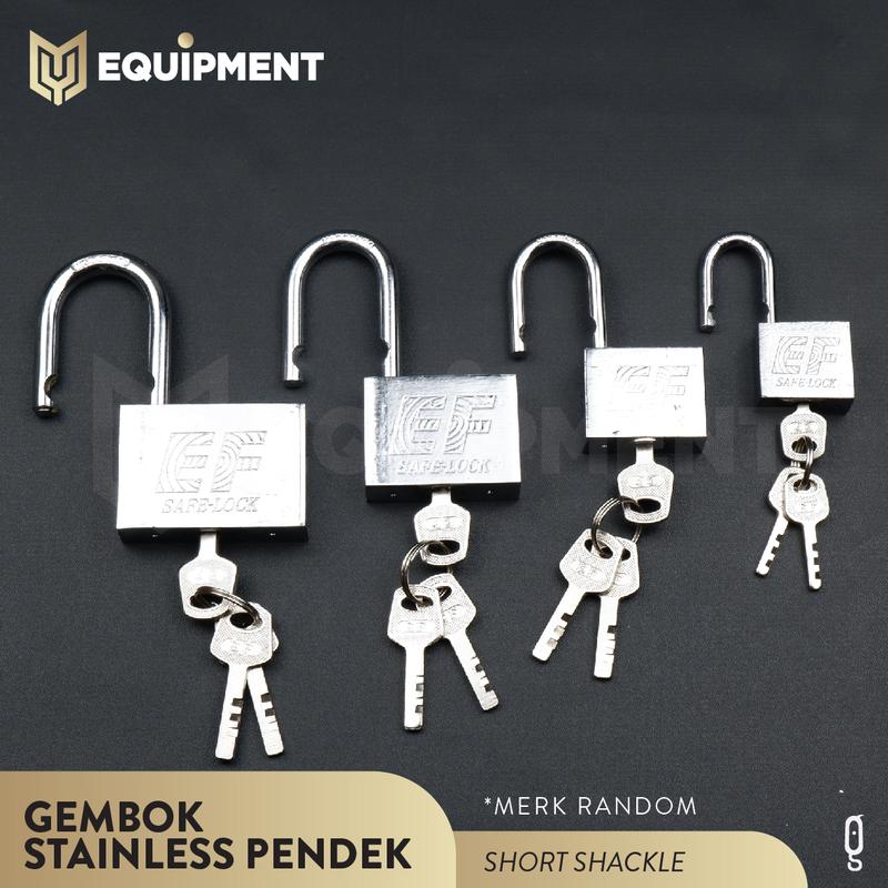 gembok stainless steel 60mm 50mm 40mm 30mm leher pendek lehe - Shop ...