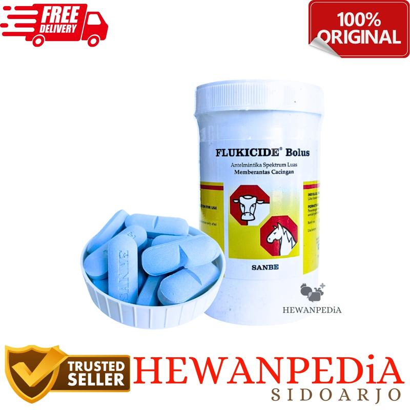 FLUKICIDE 12 BOLUS - Obat Cacing Albendazole Sapi Kuda Babi Flukisid ...