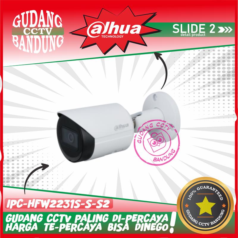 IP CAMERA DAHUA HFW2231S-S-S2 2MP OUTDOOR ORIGINAL GARANSI RESMI - Shop | Tokopedia