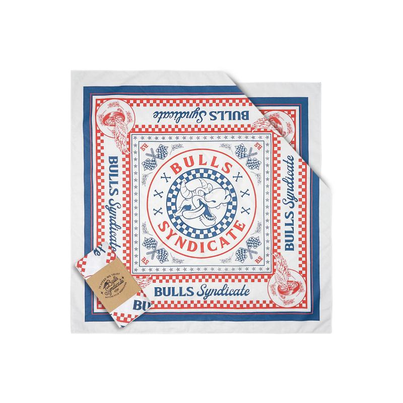 BULLS SYNDICATE Bandana White Race Flag - Shop | Tokopedia