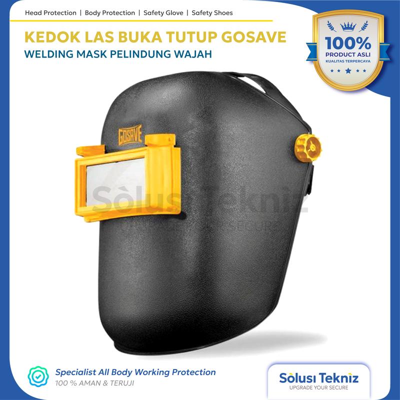 Topeng Kedok Las Model Putar / Welding Helmet Adjustable Gosave - Shop ...