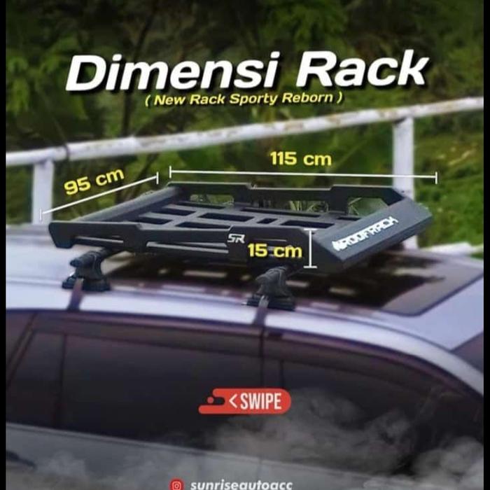 Jual Roof Rack bagasi atas mobil panther plus cross bar Merek rhinorack ...