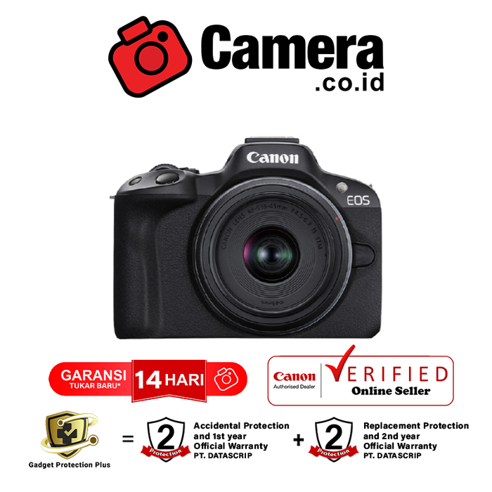 Promo Canon EOS R50 - Kamera Mirrorless APS-C Ringan untuk Vlogging dan ...