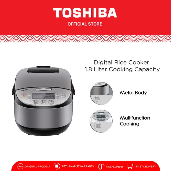 Promo TOSHIBA Digital Rice Cooker - RC-18DR1TID(S) - Japanese Binchotan ...