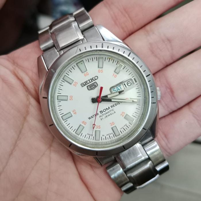 Jual seiko 5 automatic original bekas/seiko 7s26 sporty seken japan ...