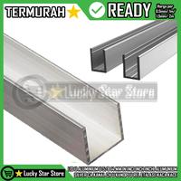 Jual LIS U ALUMINIUM U 5/8 16 mm IN INCI INCH INCHI ALUMUNIUM REL ...