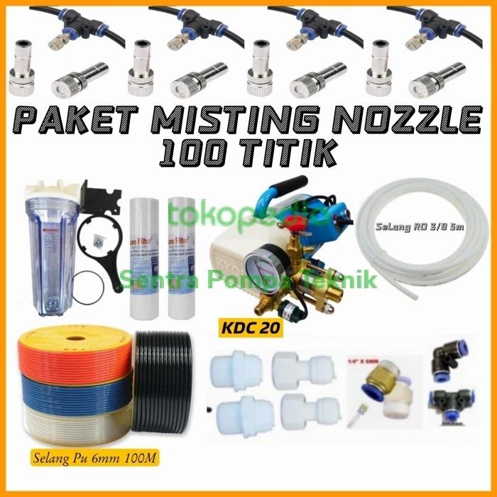Jual Paket Misting nozzle embun 100 Titik Nozzle embun Walet/Hidroponik ...