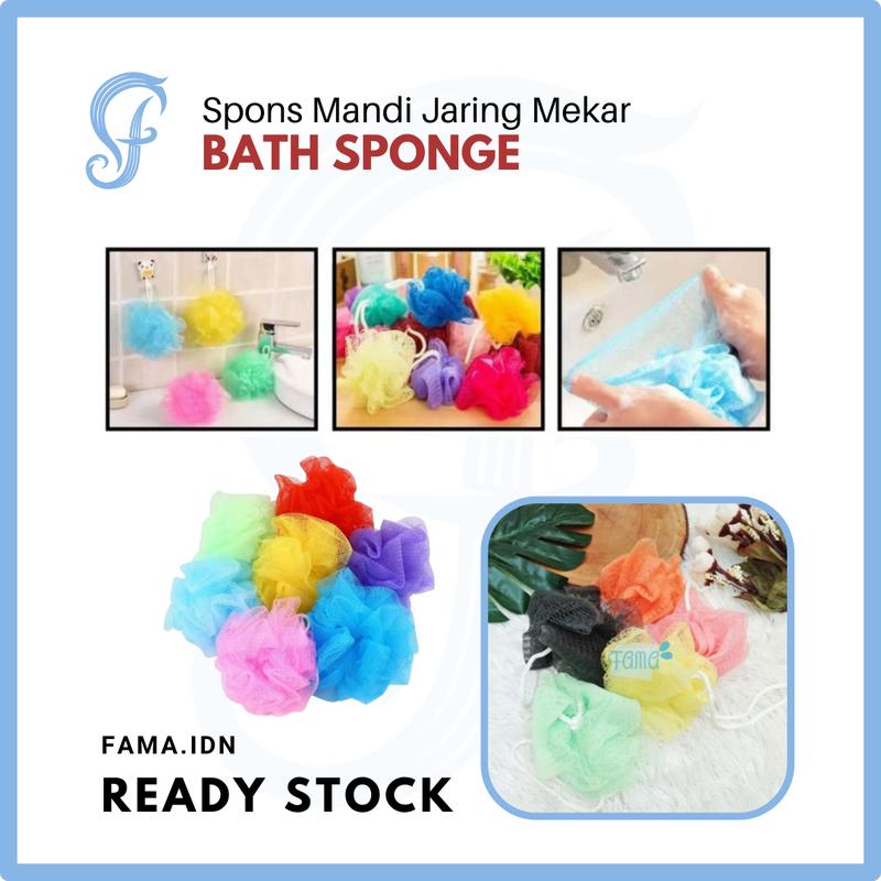 [FLO0026] Bath Sponge / Spons Mandi 1 Warna 20 gram - Shop | Tokopedia