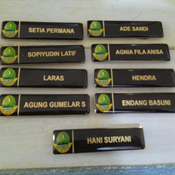 Jual Bahan Kuningan Magnet Nama Dada Custom Nametag Name Tag Badge - G ...