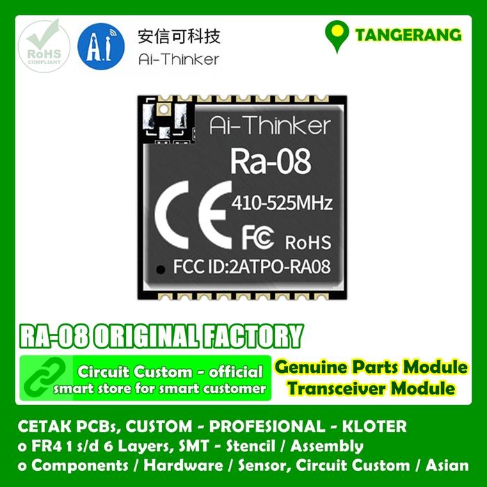 Jual Ai Thinker Modul LoRa RA08 / RA 08 / RA-08 LoRaWAN 410-525MHz ...