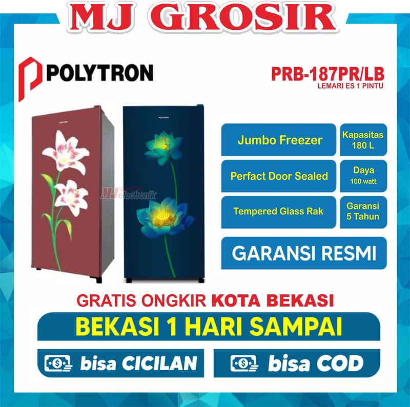 KULKAS POLYTRON PRB 187 LEMARI ES 1 PINTU PRB187 PRB 187 - Shop | Tokopedia