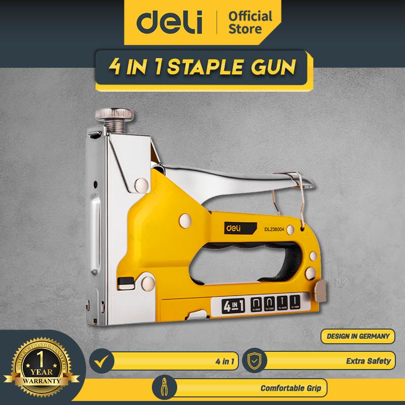 Deli Tools Staples Tembak / Stapler Gun Tacker 4 in 1 DL238004 - Shop | Tokopedia