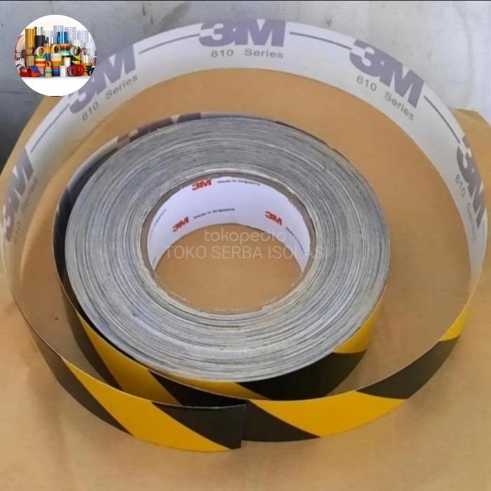 Jual Stikers JEPIT 3M Series 610C, Size 2" × 45 meter - Kuning Hitam ...