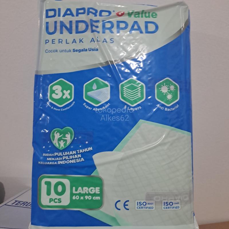 Underpad Diapro 60x90cm 10pcs / Underpad dewasa / Perlak semua - Shop ...