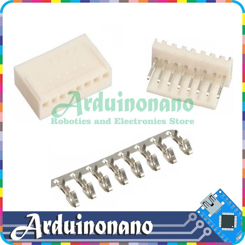 Straight foot KF2510 8P 2.54mm Pin Header white Housing Connector ...