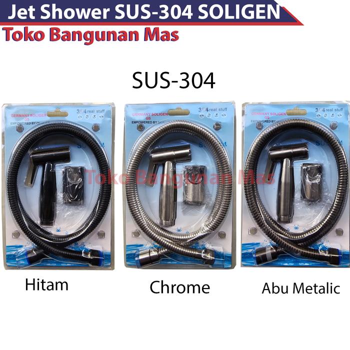 Jual Jet Shower Stainless SUS 304 SOLIGEN Semprotan Toilet CLOSET ...
