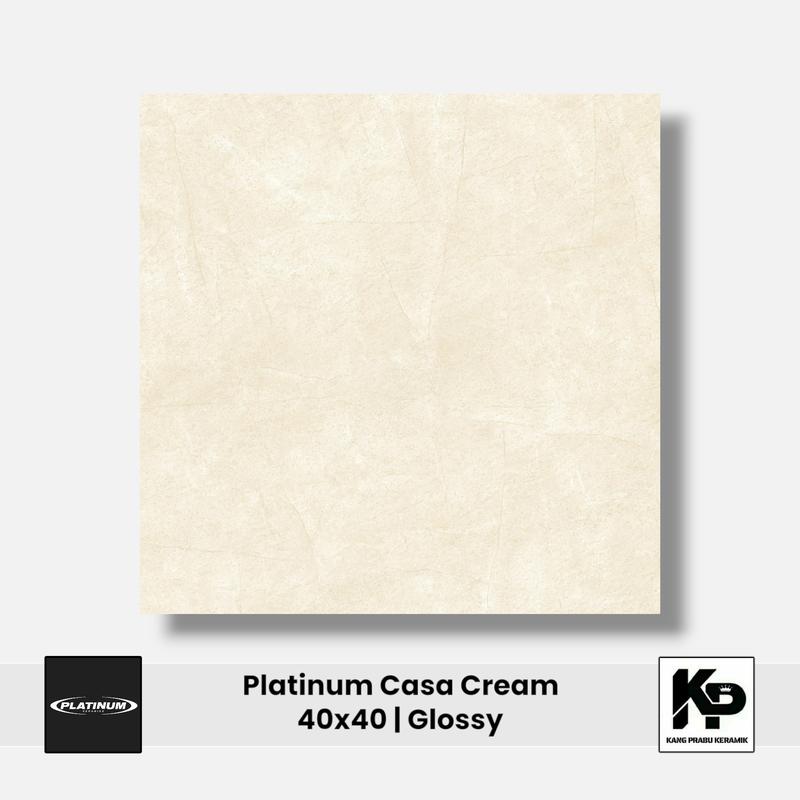 Keramik PLATINUM CERAMICS Casa Cream 40x40 - Shop | Tokopedia
