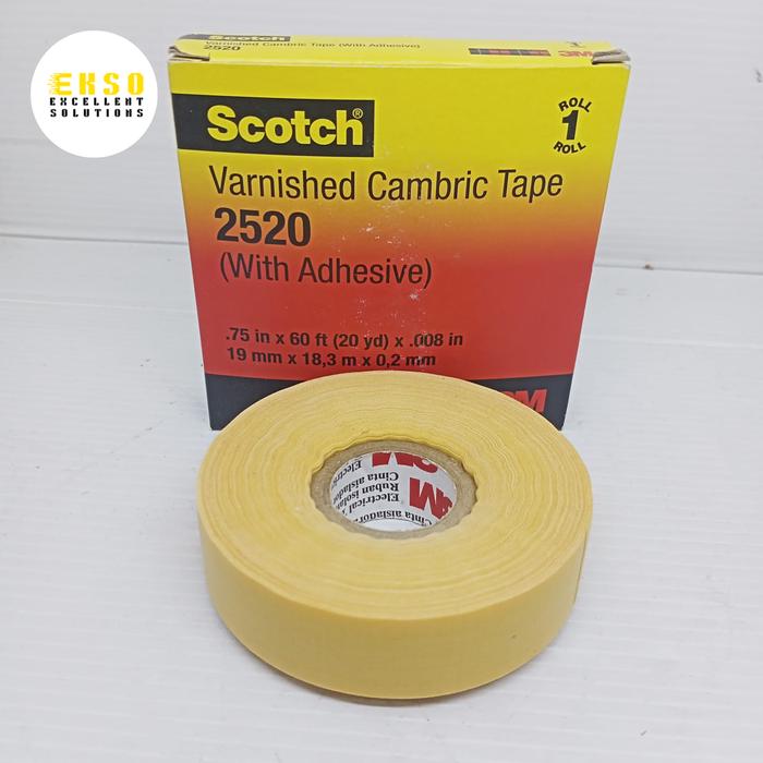 Jual 3M Scotch 2520 Varnished Cambric Tape (With Adhesive) - Jakarta ...
