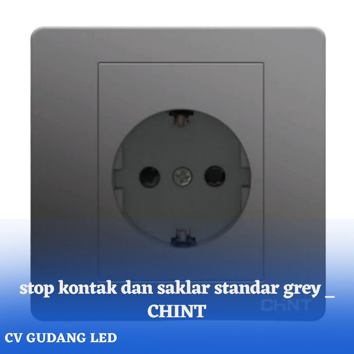 Jual Stop kontak dan saklar standar grey CHINT - Stop kontak - Kab ...