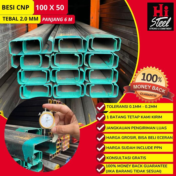 Jual CNP 100 x 50 x 2.0mm - Kab. Bogor - Hi Steel Bogor - Pusat Besi ...