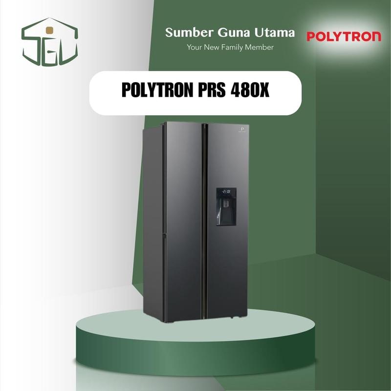 POLYTRON KULKAS SIDE BY SIDE PRS 480X - PRS480X - Shop | Tokopedia