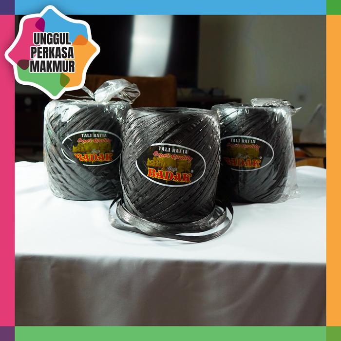 Jual Tali Plastik | Tali Hitam - Tali Rafia FULL 1KG Cap Badak - Ravia ...