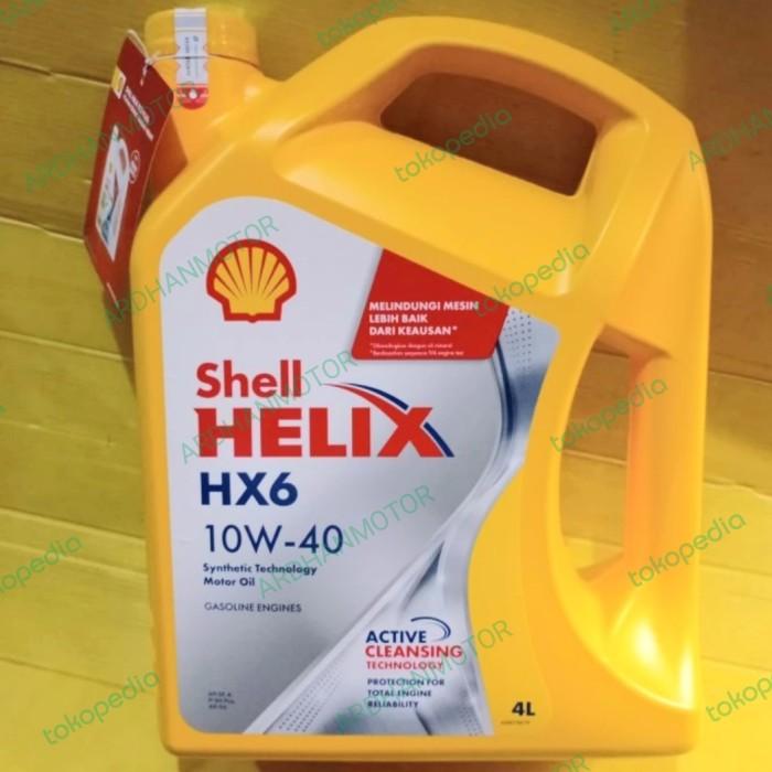 Jual Oli Shell Helix Hx6 10w-40 4L || Helix Hx6 10w40 4LITER BARCODE ...