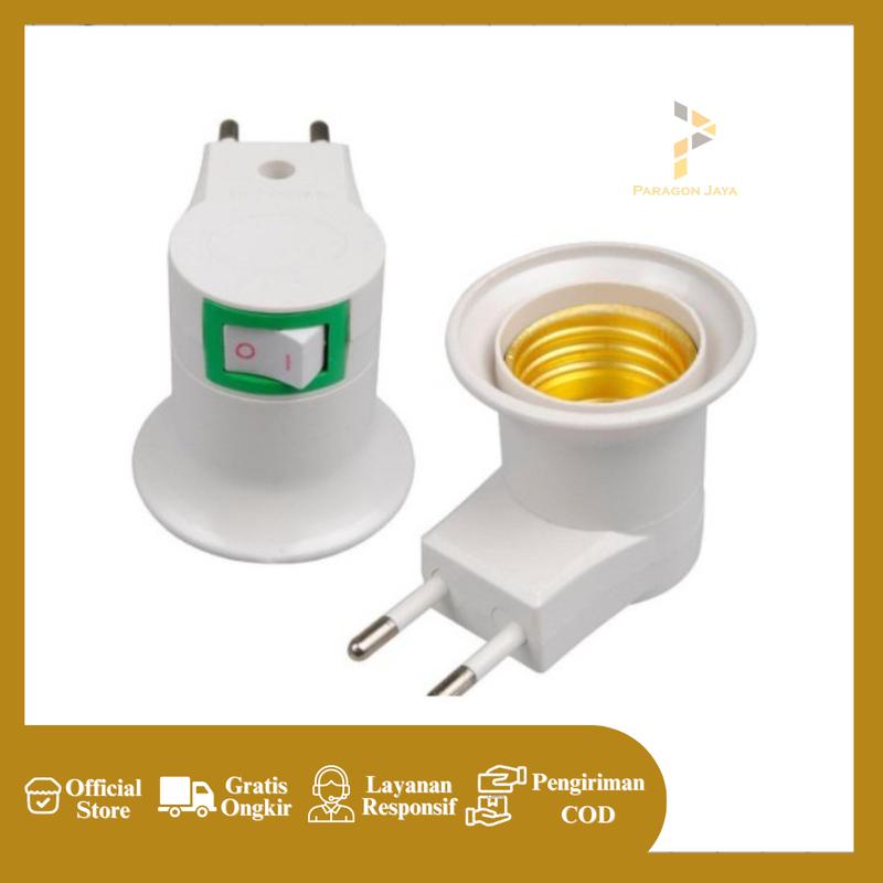 Fitting colok fitting lampu tidur fitting lampu E27+Saklar o - Shop ...