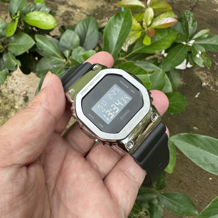 Jual Casio G Shock DW 5600bb custom gm-5600 bezel metal gshock dw5600 ...