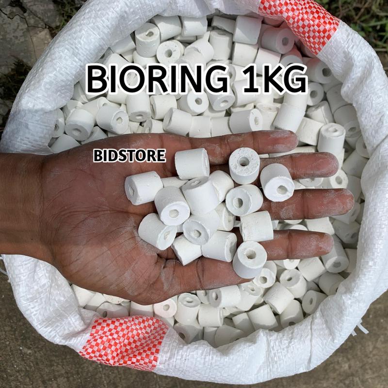 Bio Ring Ceramic 1kg filter aquarium kolam koi aquascape penjernih air ...