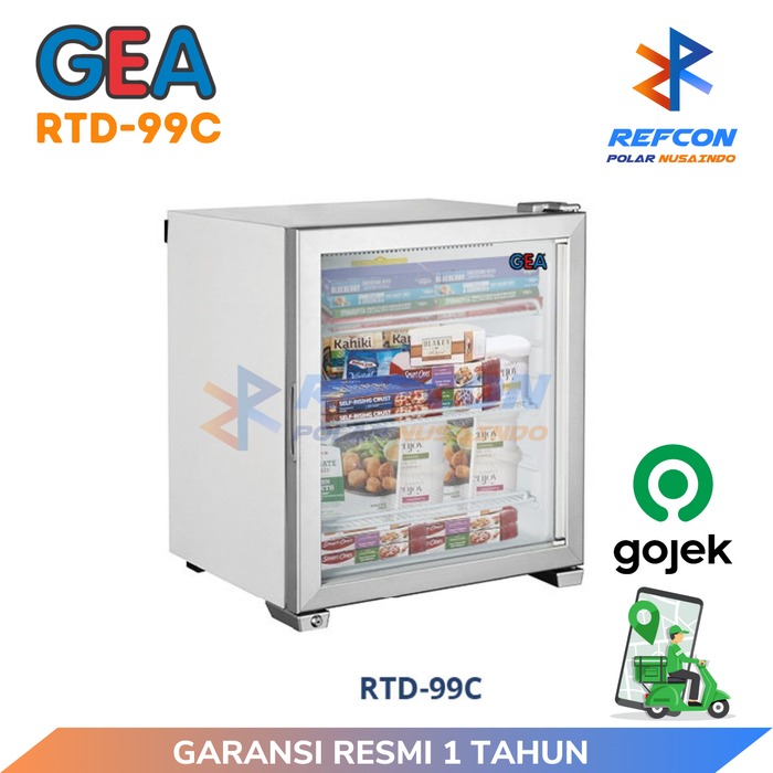 Promo GEA Upright Glass Door Freezer RTD-99C / RTD99C / RTD 99 C 90L ...