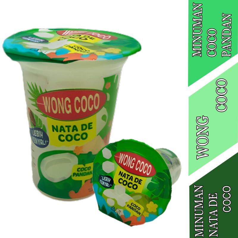 Nata De Coco - Wong Coco - Minuman Rasa Cocopandan - 220g - Shop ...