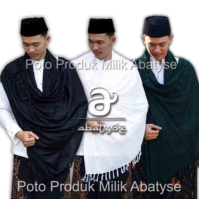 Jual Sorban Rida Putih Dan Hitam Polos Panjang Rida Solo Rayon Surban ...
