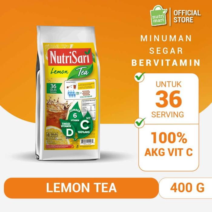 Promo NutriSari Lemon Tea Powder Drink Refill 400 gram - Teh Rasa Buah ...