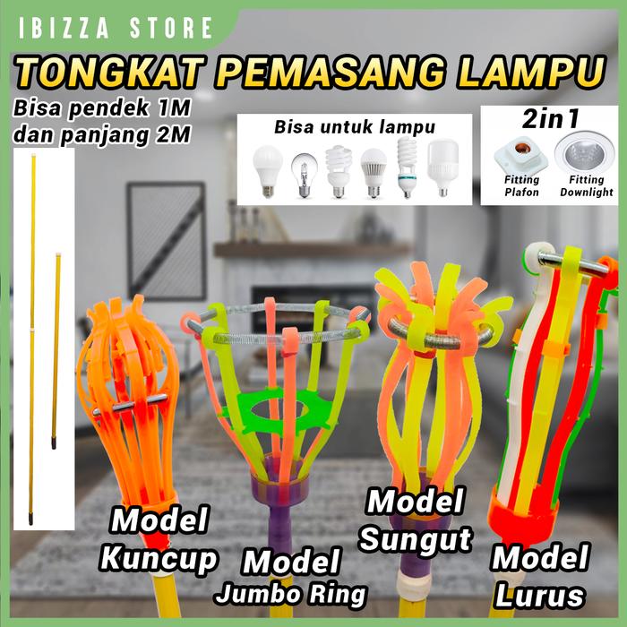 Jual Tongkat Stick Pengganti Pemasang Lampu Downlight 2in1 Serbaguna ...
