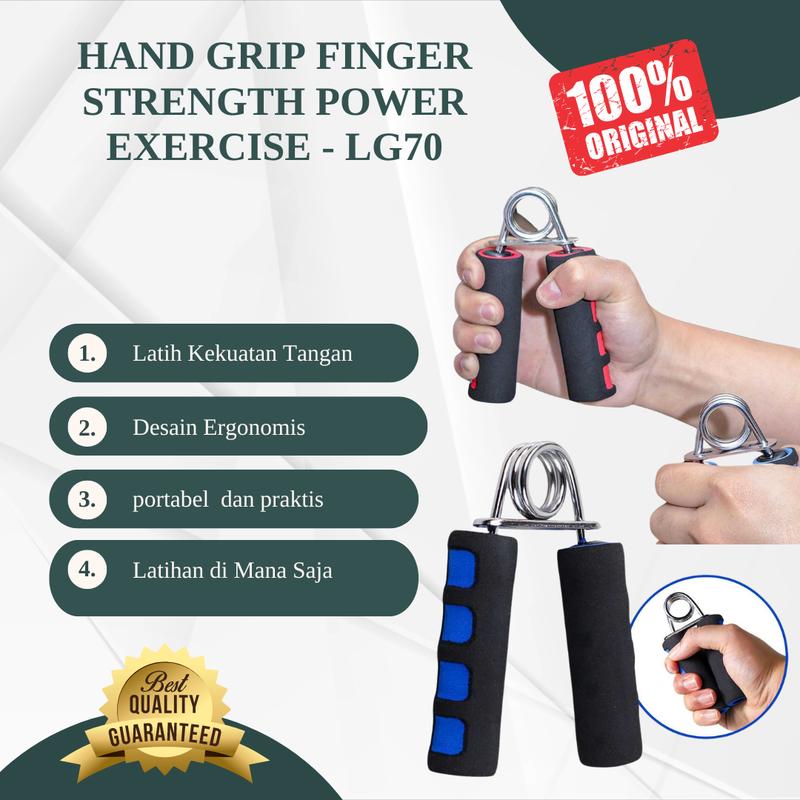 Hand Grip Adjustable Finger Strength Power Exercise kekuatan - Shop ...