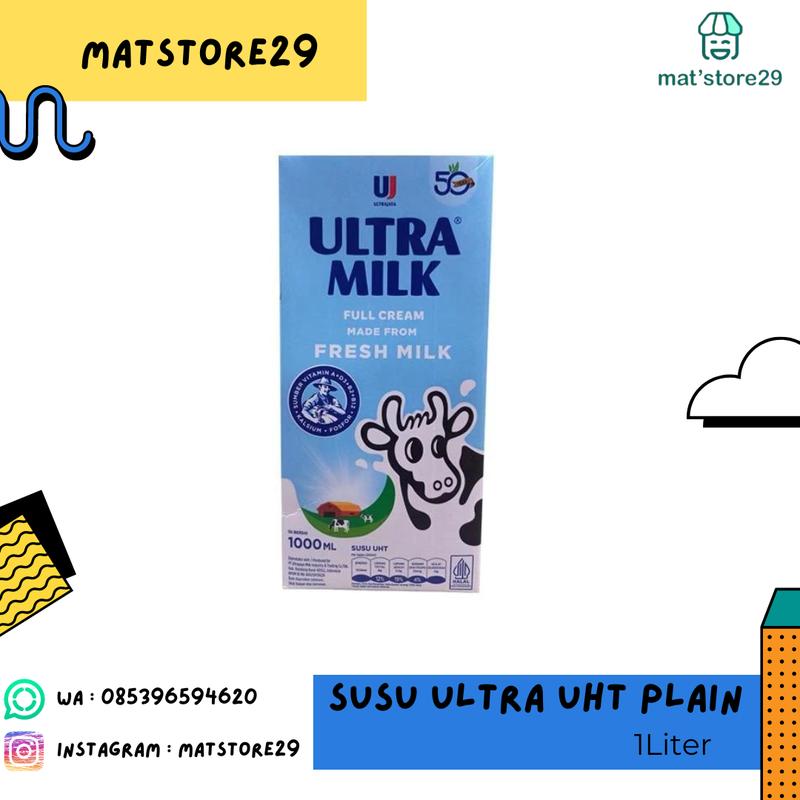 susu ultra full cream 1 liter - Shop | Tokopedia