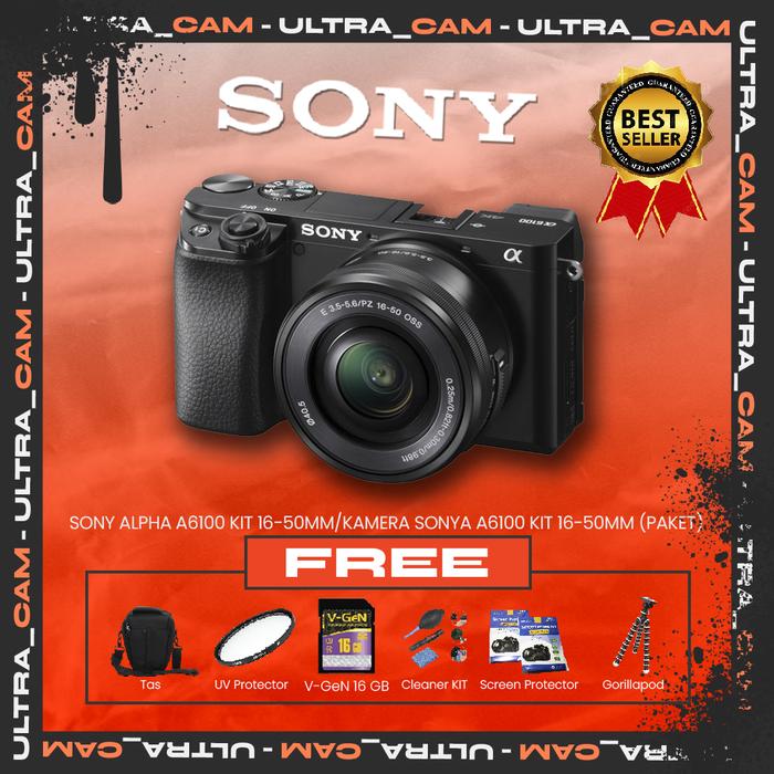 Jual SONY ALPHA A6100 KIT 16-50MM/KAMERA SONYA A6100 KIT 16-50MM (PAKET ...