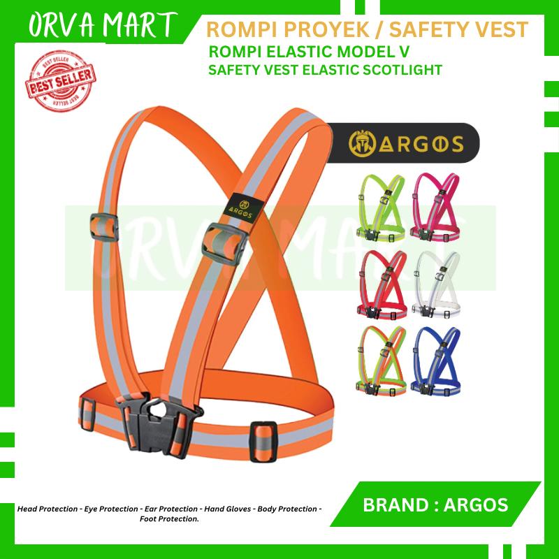 Rompi Safety V Karet / Safety Vest Elastis Scotlight - Shop | Tokopedia