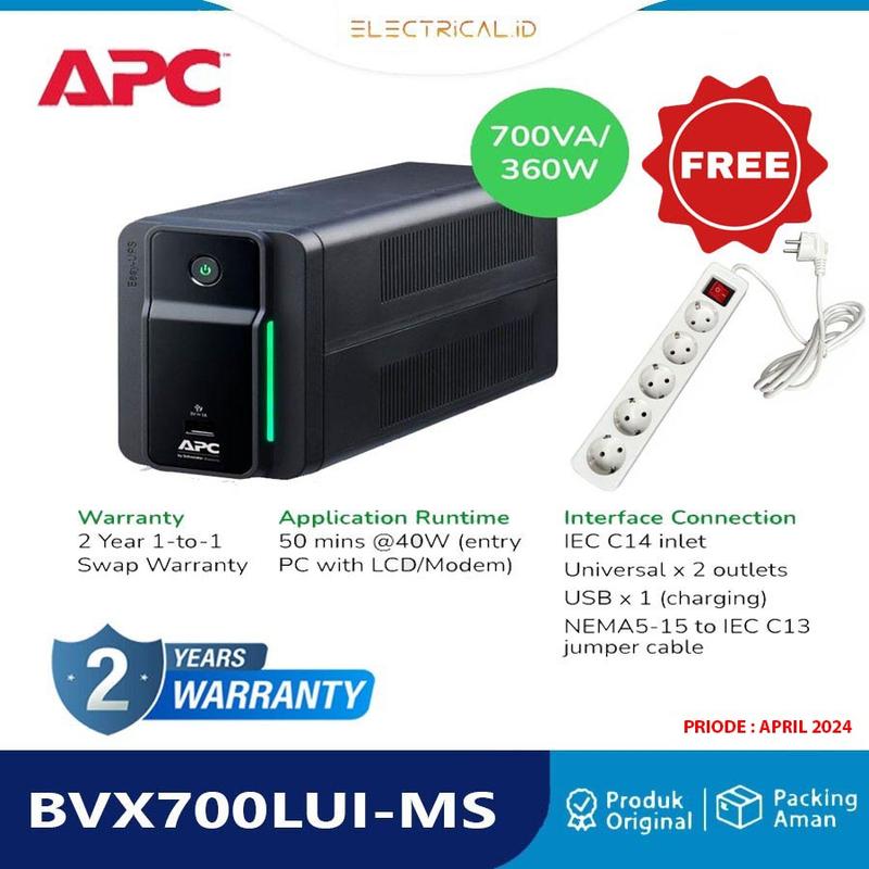 UPS APC Easy UPS BVX 700VA 360W USB Charging BVX700LUI-MS - Shop ...