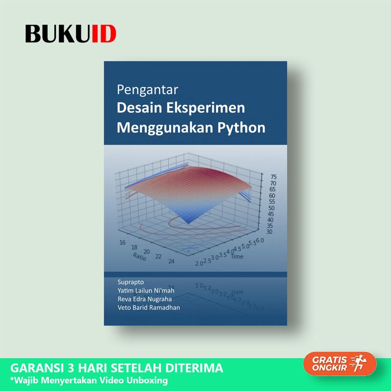 Buku Pengantar Desain Eksperimen Menggunakan Python - Shop | Tokopedia
