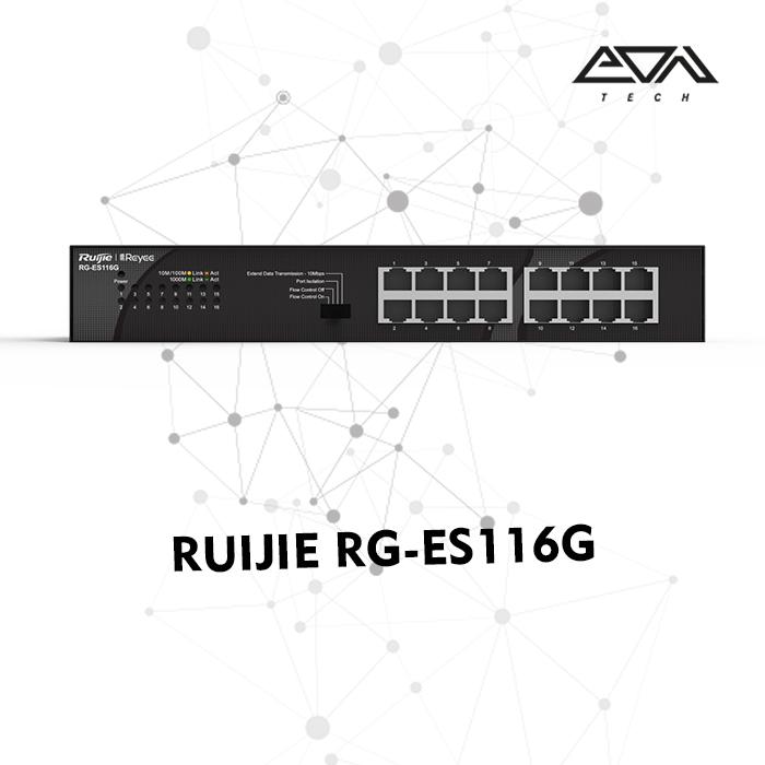 Jual Ruijie RG-ES116G 16 port 10/100/1000Mbps Unmanaged Non-PoE Switch ...