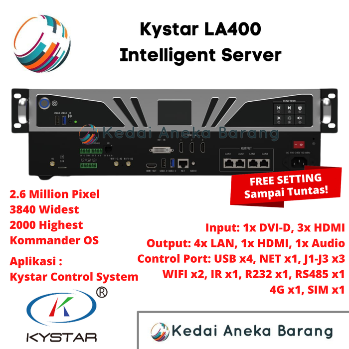 Jual Kystar LA400 LED Intelligent Server Video Processor Videotron ...