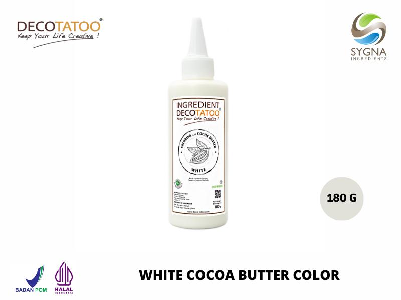 Pewarna Makanan - Cocoa Butter Color Decotatoo - White - Shop | Tokopedia