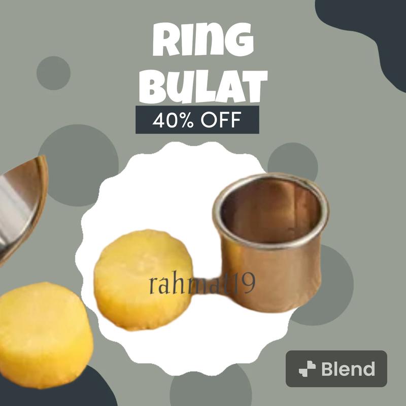ring roti bulat diameter 3cm tinggi 4cm stainless anti karat greadfood ...