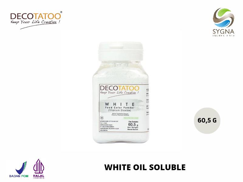 Pewarna Makanan - Oil Soluble Decotatoo - White Color - Shop | Tokopedia