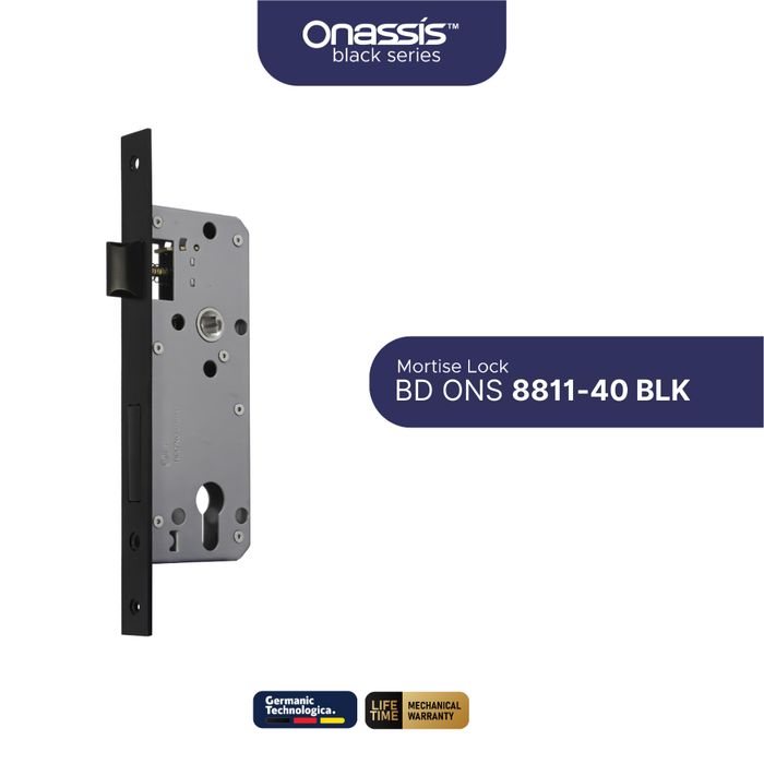Promo Onassis Kunci Pintu Mortise Lock BD ONS 8811-40 Black Series 40mm ...